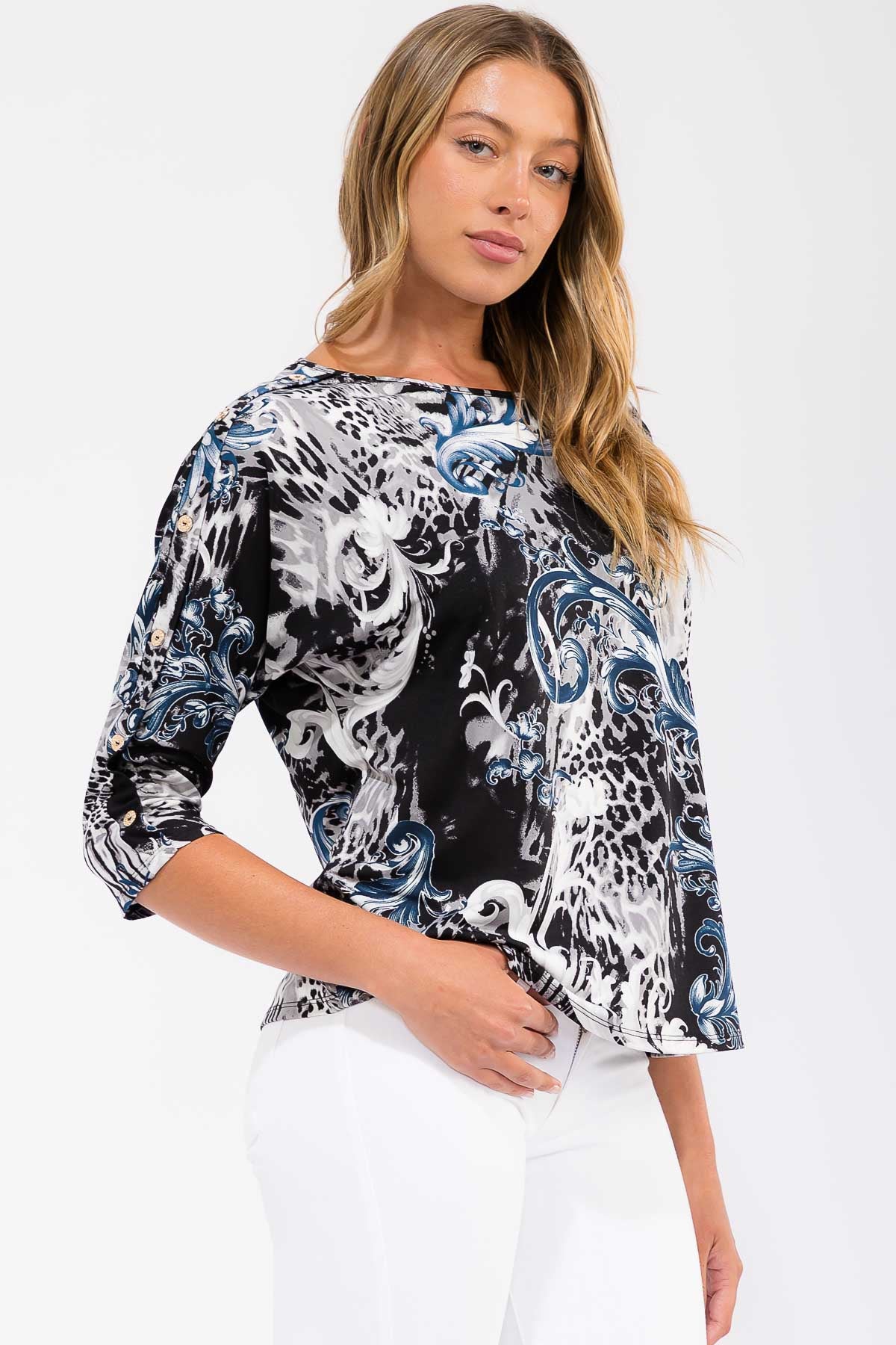 BUTTON SHOULDER DOLMAN – PERSEPTION